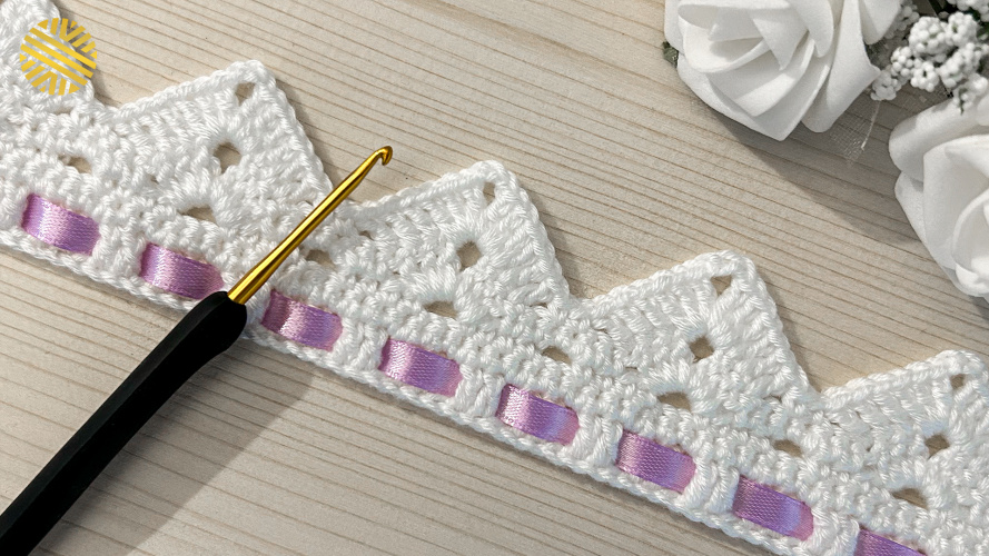 The Most Wonderful & Easy Crochet Border Pattern for Beginners. Crochet ...