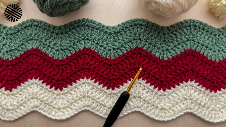 VERY EASY Crochet Pattern for Beginners - Crochet Ripple Stitch for ...
