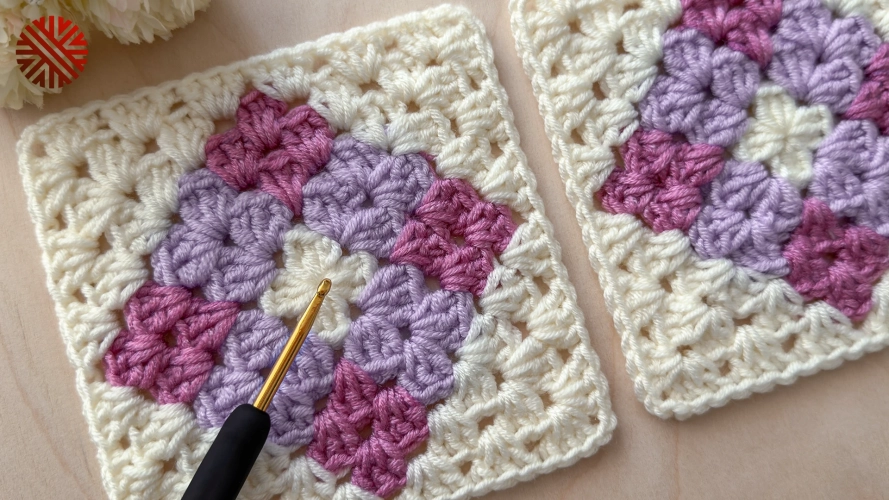 Very Easy Granny Square Crochet Pattern for Beginners - Massive Crochet